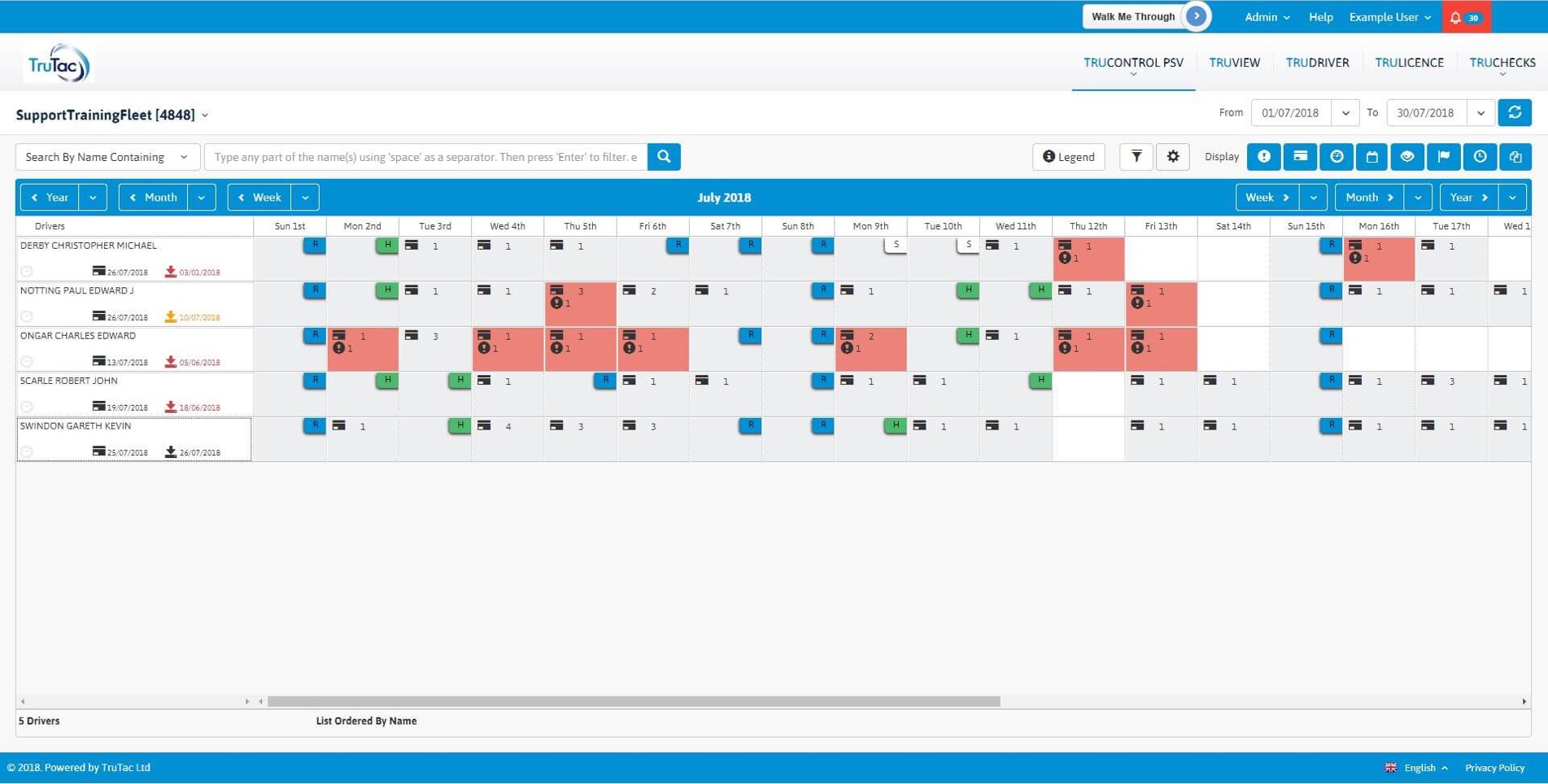 Tachograph Analysis and compliance for PSV fleets