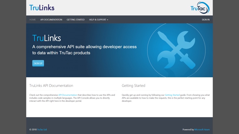 TruLinks is a comprehensive API suite allowing developer access to key ...