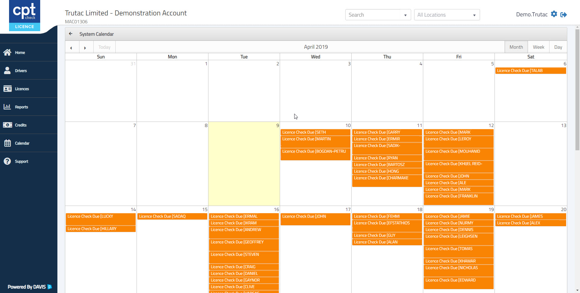 CPT Licence Check - Fully integrated driving licence check system