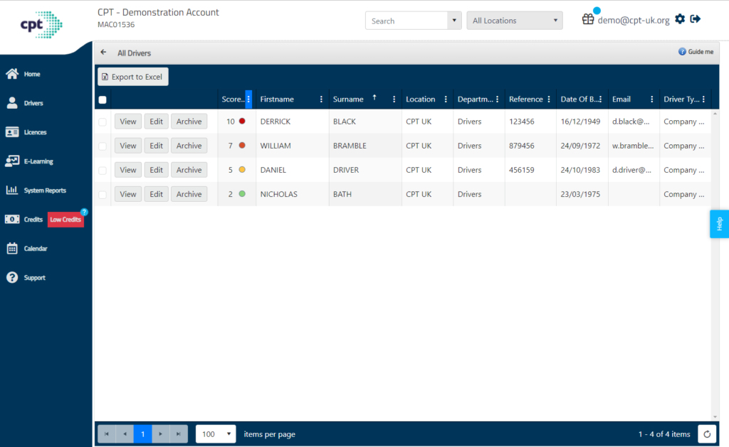 CPT Licence Check - Fully integrated driving licence check system