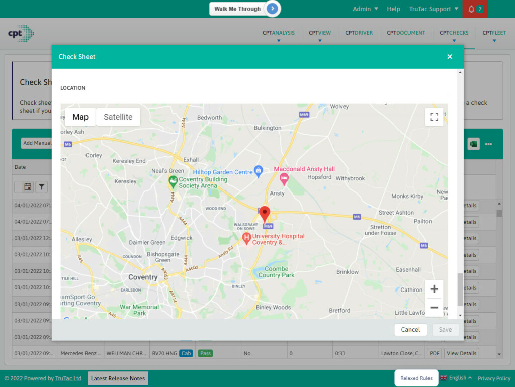 CPT Daily Checks - Vehicle Checking App for first use and daily checks